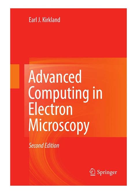 Advanced Computing In Electron Microscopy Sách Kỹ Thuật Miễn Phí Kỹ