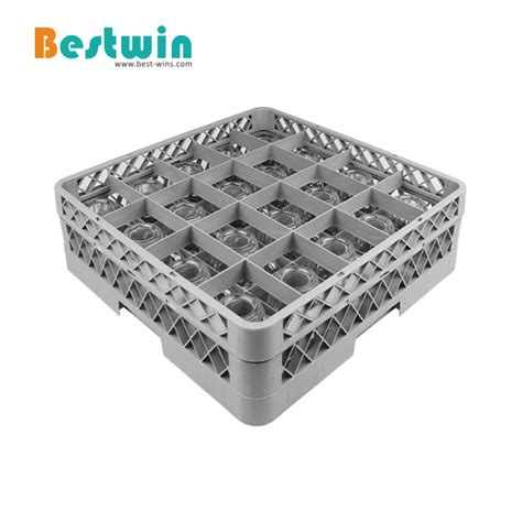 20 Compartment Plastic Drainer Cups Holder Glass Drying Dishwasher Rack