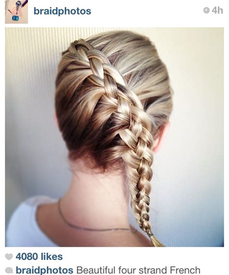 4 Strand French Braid Braided Hairstyles Hair Beauty Hair Styles
