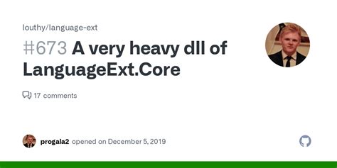 A Very Heavy Dll Of Languageextcore · Issue 673 · Louthylanguage Ext · Github