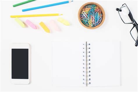 Premium Photo Desktop With Smartphone