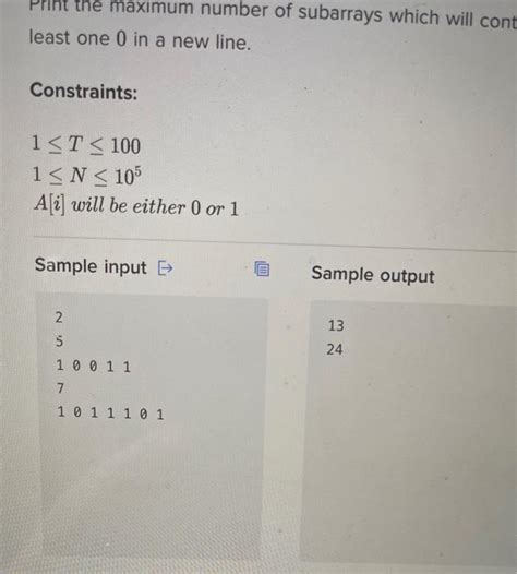 Solved A Binary Array You Are Given A Binary Array A A Chegg