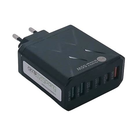 Oplader Met 6 Ingangen USB A USB C En Snellader I Accucompany