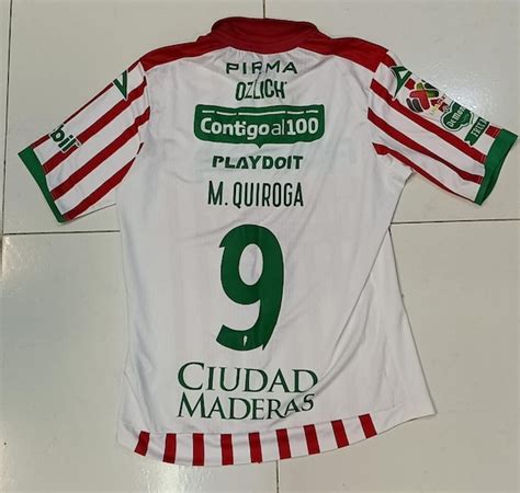 CLUB NECAXA JERSEY MATCH WORN QUIROGA TITULAR Tienda El 10 Futbol