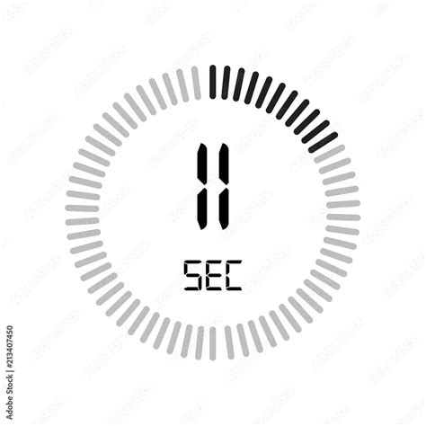 The 11 Seconds Icon Digital Timer Clock And Watch Timer Countdown