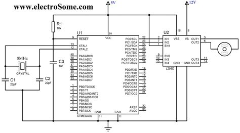 Interfacing Dc Motor With Atmega32 Avr Microcontroller Using L293d