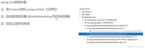 SpringTask 定时任务框架 苍穹外卖day10 CSDN博客
