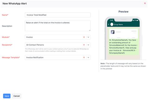 Whatsapp Zoho Books Integration Help Zoho Books