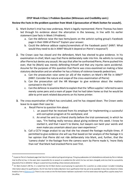 week 4 class discussions cpep week 4 class 1 problem question