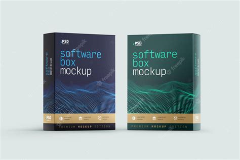 Premium Psd Software Box Mockup