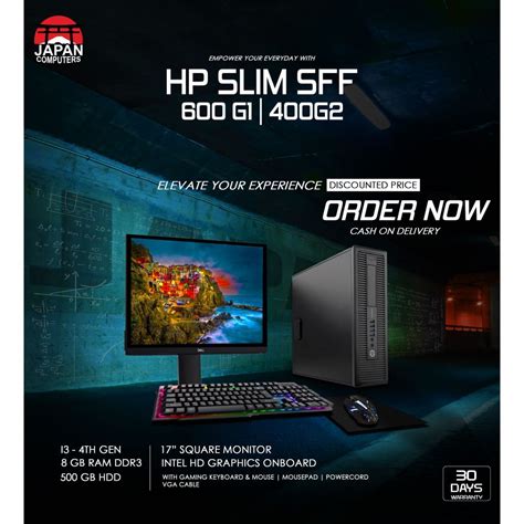 DESKTOP PACKAGE HP SLIM SFF I TH GEN Shopee Philippines