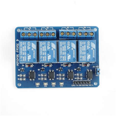 Módulo Relé 5v De 4 Canales Edubotics