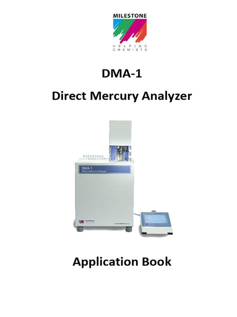 dma 1 application book pdf mercury element spectrophotometry