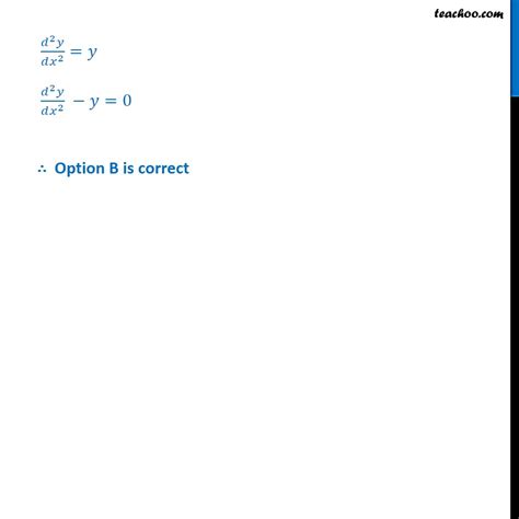 Ex Which Differential Equations Has Y C Ex C E X