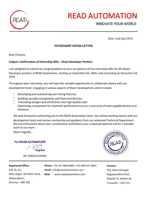 Pranesh V On Linkedin React Internship Webdevelopment