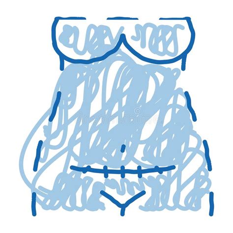 Placenta Doodle Icon Vector Illustration Stock Illustration