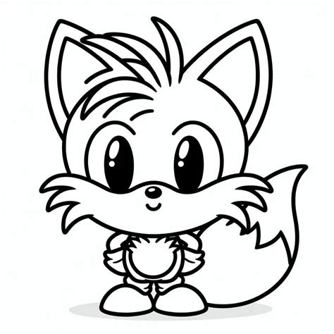 Desenhos De Tails De Sonic The Hedgehog Para Colorir E Imprimir