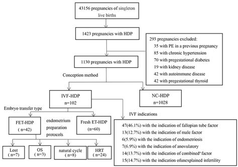 Flowchart Of Participants IVF Indications And The Type Of IVF In The Download Scientific