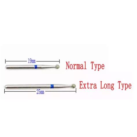 Dental Round Bur Bulat Leher Panjang Diamond Burs Gigi Long Neck Shank Highspeed High Speed
