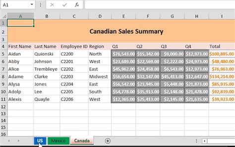 Managing Worksheets In Excel 2013