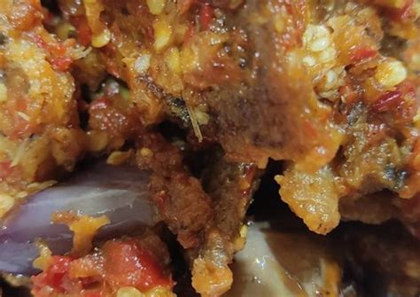 Resep Balado Terong Ikan Asin Oleh Inggit Prima Agustin Cookpad