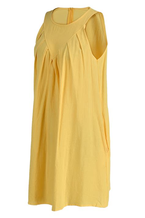Wholesale Tangerine Red Casual Solid Patchwork O Neck Straight Dresses