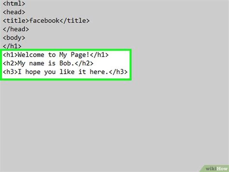 html ile basit bir web sayfası nasıl oluşturulur wikihow