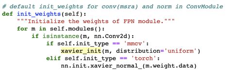 About The Way Of Initializing Weight In Fpn · Issue 4965 · Open Mmlab Mmdetection · Github