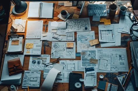 Developer Office Full Of Algorithm And Workflow Documents Ux Ui