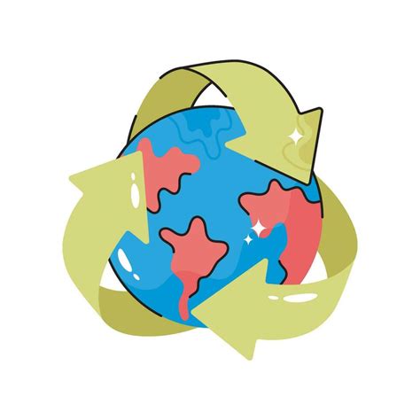 Recycle Doodle Vector Colorful Sticker Eps 10 File 27718043 Vector Art