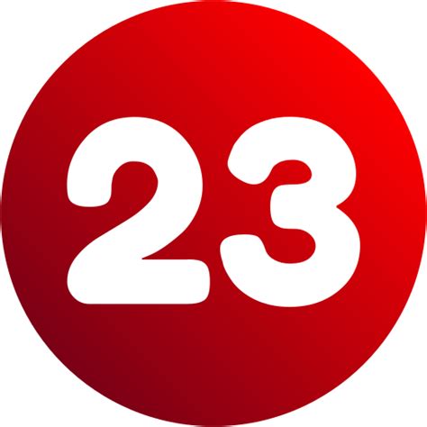 Number 23 Free Education Icons