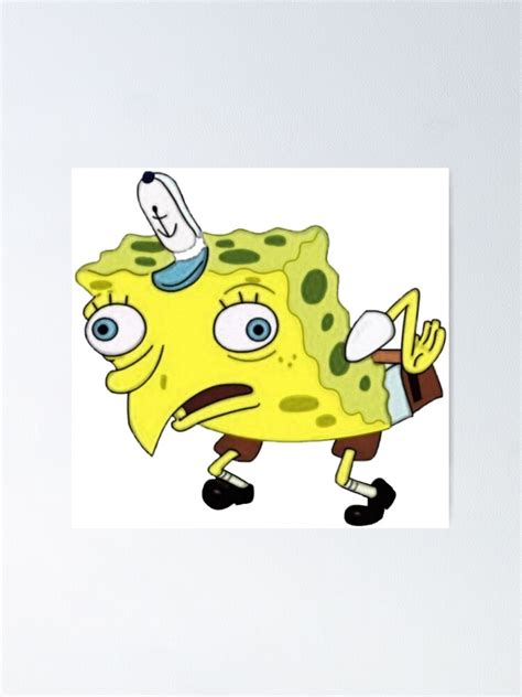 Chicken Spongebob Poster By Phantastique Redbubble
