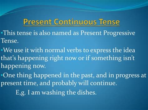 Present Tense PPT