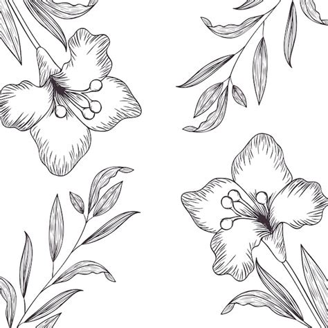 Premium Vector Pattern Plants And Herbs Isolated Icon
