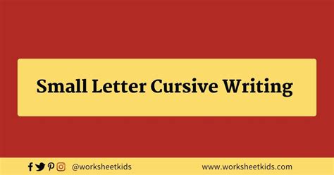Cursive Writing A To Z Small Letters Pdf