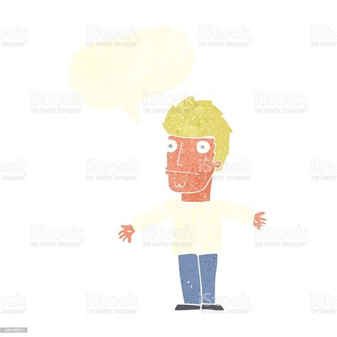 말풍선이 있는 어리둥절 남자의 말풍선을 그리기에 대한 스톡 벡터 아트 및 기타 이미지 그리기 낙서 드로잉 남자 Istock