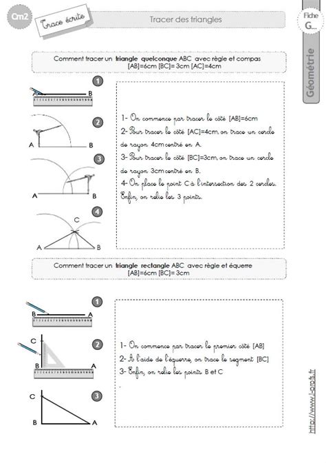 Exercices En Ligne Sur Les Triangles Ce2 Exercice corrigé pour le CE2