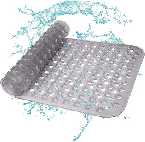 Non Slip Shower Matssoft Long Pvc Mats With Drain Holes Bathing Essentials Bathtub Safety