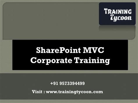 Ppt Sharepoint Mvc Corporate Training Sharepoint Mvc Classroom