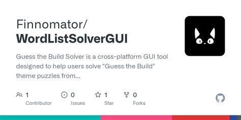 github finnomator wordlistsolvergui guess the build solver is a cross platform gui tool