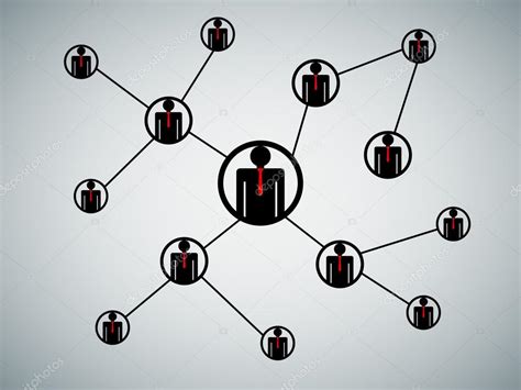 Network Business Abstract Scheme Vector Illustration Eps 10 — Stock