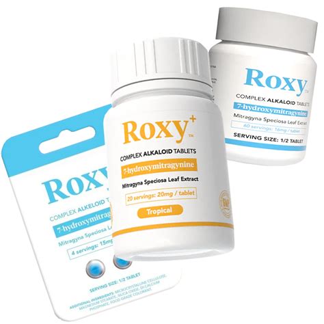 Roxy 7 Hydroxymitragynine Kratom Tablets 15mg Per Tablet Pack