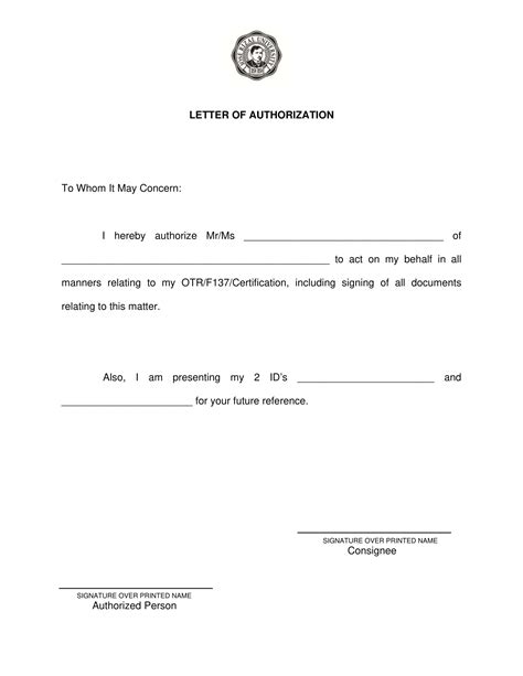 18 Authorization Letter To Claim Examples To Download