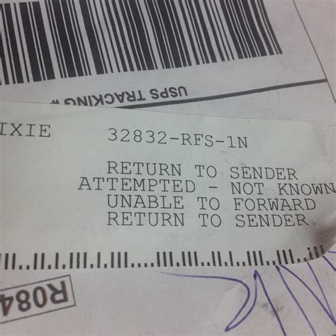 Unexpectedly Recieved Return Packaged After Usps Couldnt Deliver Usps