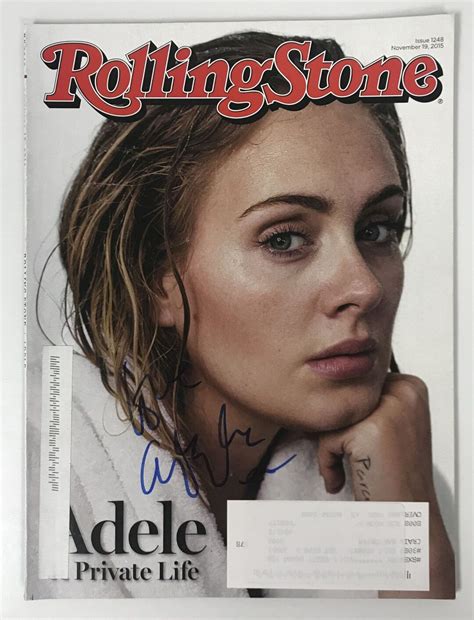 Adele Signed Autographed Complete Rolling Stone Magazine Lifetime Coa