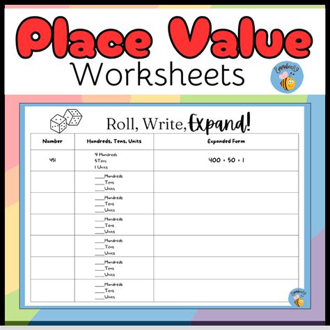 Place Value Worksheets Dienes Place Value Using Dienes Blocks