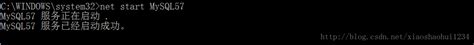 在启动mysql时出现问题：“error 2003 Hy000 Cant Connect To Mysql Server On
