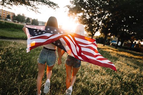 American Flag Country Girl