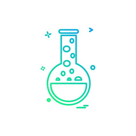 Flask Beaker Vector PNG Images Beaker Flask Lab Icon Vector Design Flask Analysis Education