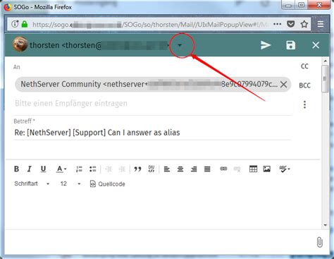 Can I Answer As Alias Support NethServer Community